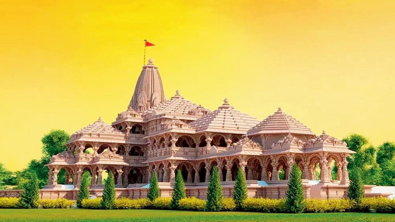 Ram Mandir would be as tall as an ordinary seventeen-story building ...