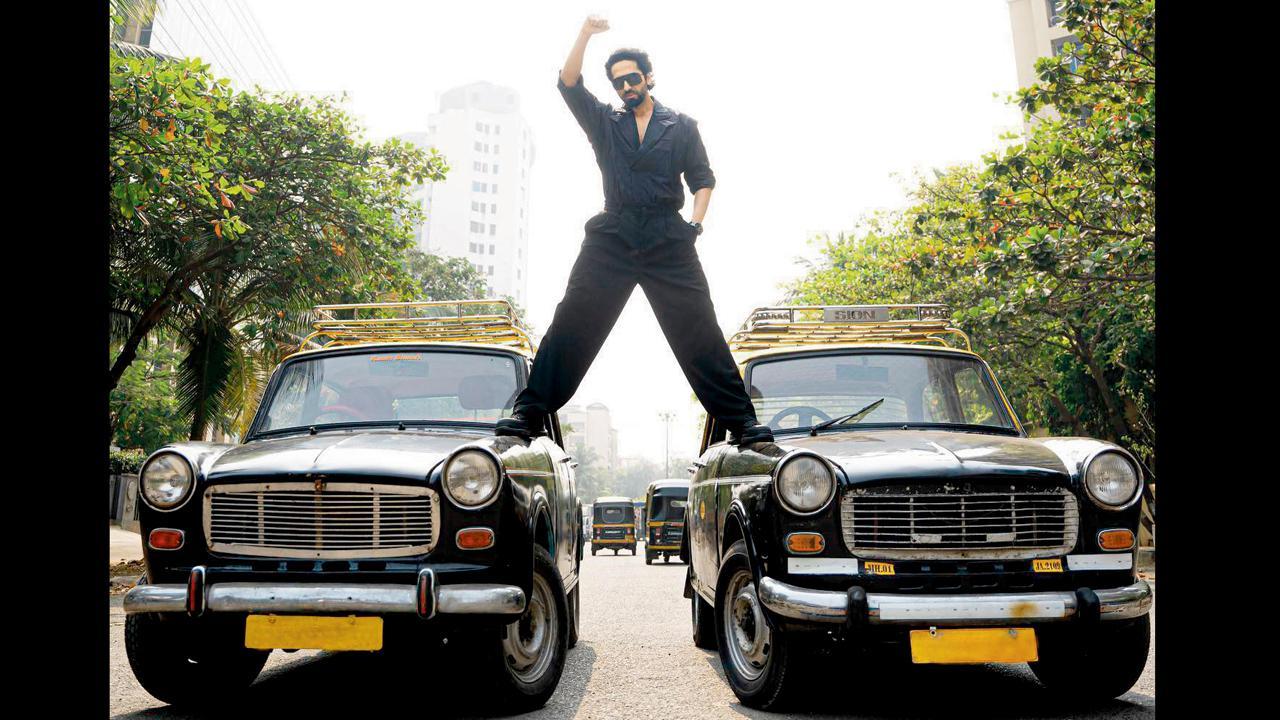 Ayushmann Khurrana recreates Ajay Devgn’s iconic stunt scene by ...