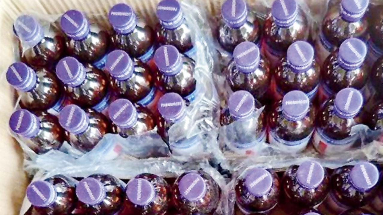 Banned Cough Syrup from Mumbra One person was caught with 108 bottles ...