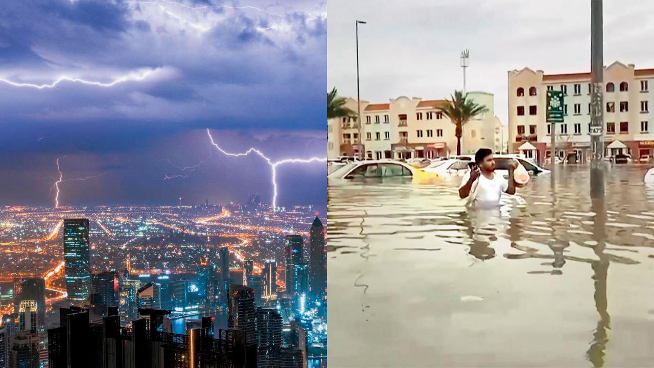 Two Years` Worth of Rainfall Hits Dubai in Just One Day | દુબઈમાં એક ...