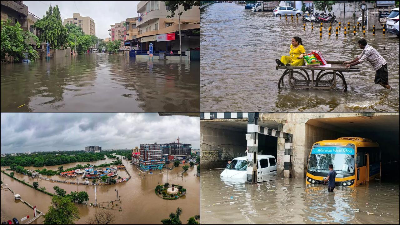 Gujarat heavy Rains claims at least 16 live in flood like situation ...