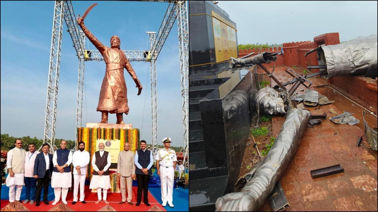 Shivaji Maharaj Statue Collapsed: PM Narendra Modi inaugurated ...