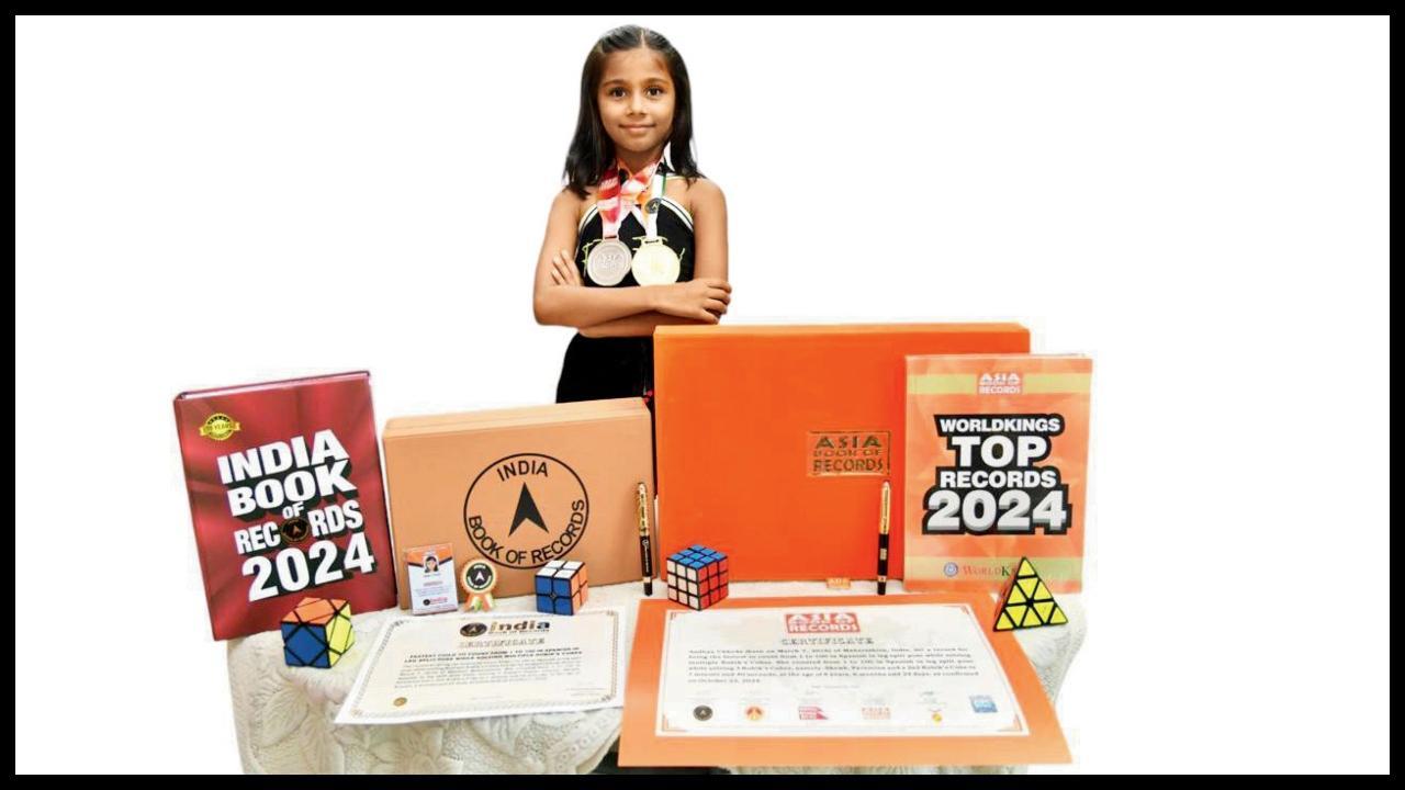 8-Year-Old Jain Girl from Borivali Sets India and Asia Records with ...